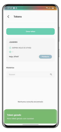 Token – Klini Saúde